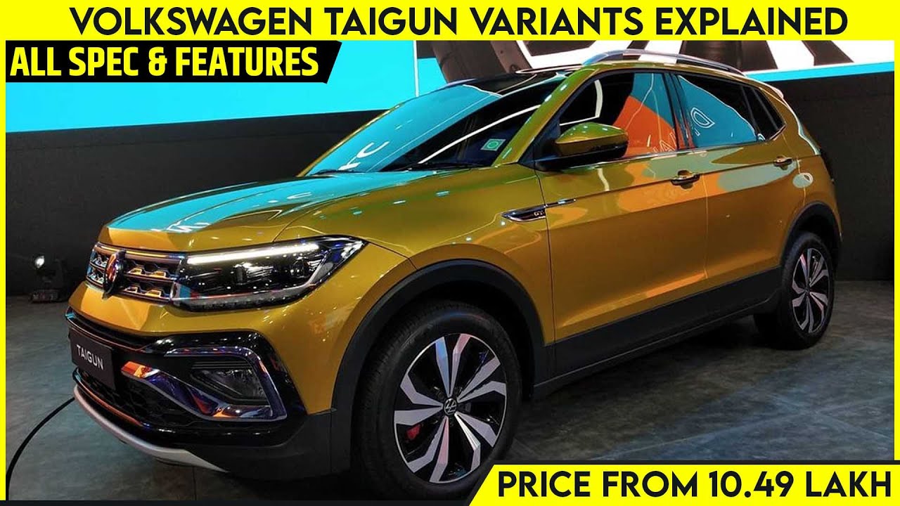 Volkswagen Taigun Variants Explained -Comfortline, Highline, Topline ...