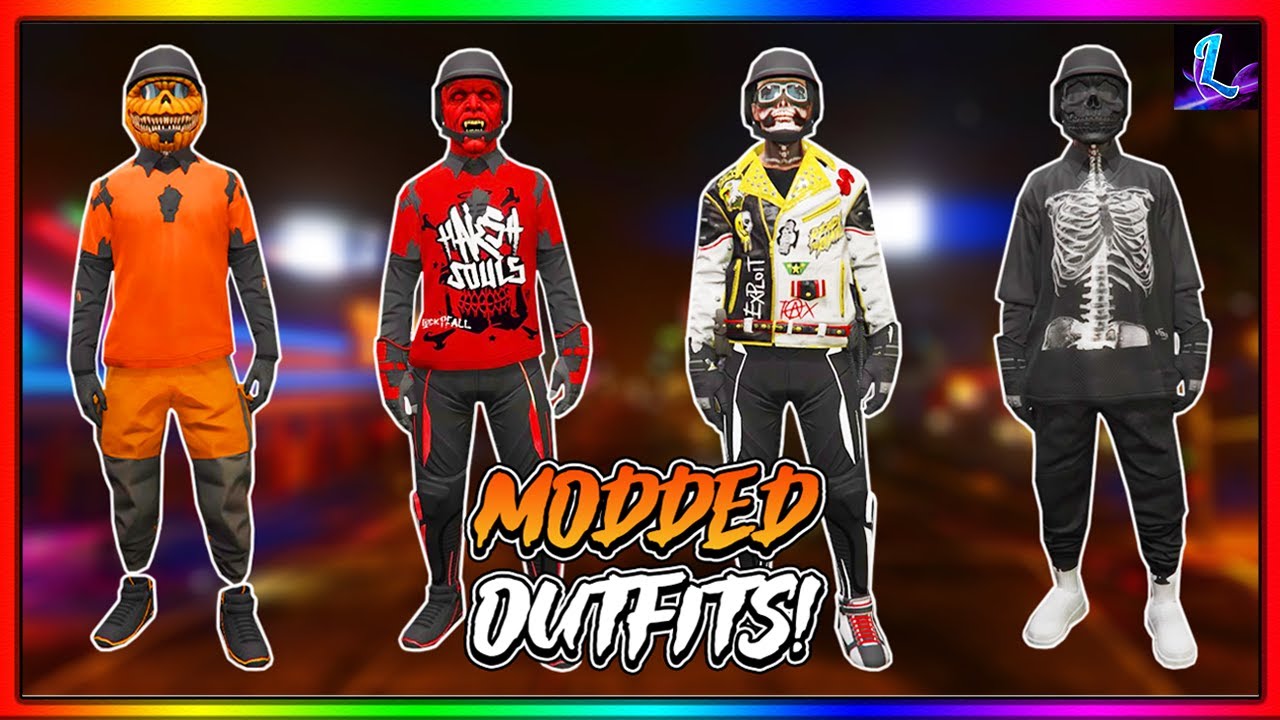 GTA 5 HOW TO GET MULTIPLE MODDED HALLOWEEN OUTFITS! *AFTER PATCH 1.67 ...