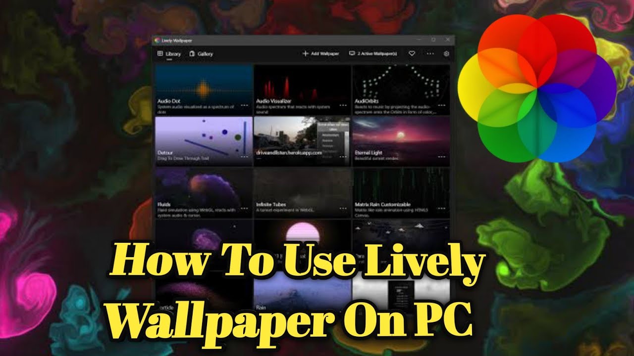 how set lively wallpaper || how to install lively wallpaper || how to ...