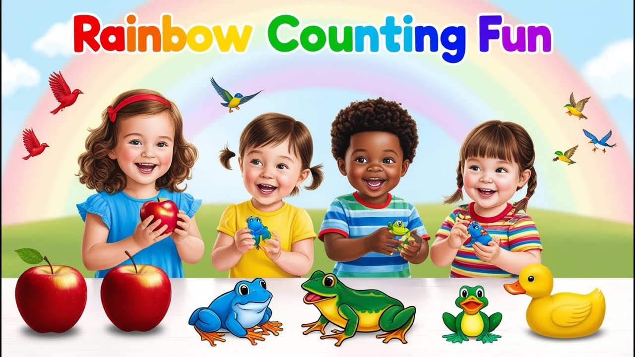 🌈 Rainbow Counting Fun | Learn Colors & Numbers 🎨🔢 | Learn with Fun ...