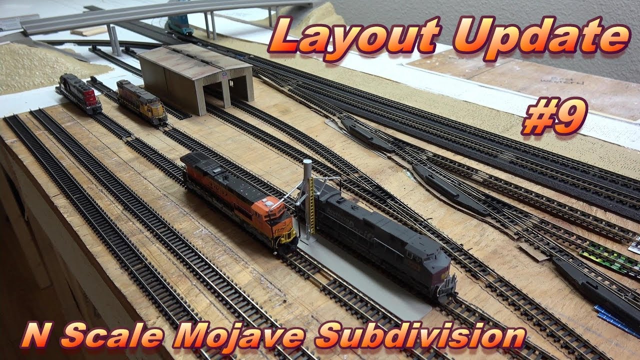 Layout Update #9 N Scale Mojave Subdivision (Overpass, Yard Completion ...