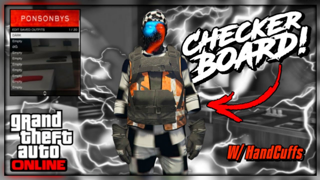 *MUST HAVE* HOW TO MAKE A FULL CHECKERBOARD MODDED OUTFIT W/ HANDCUFFS ...