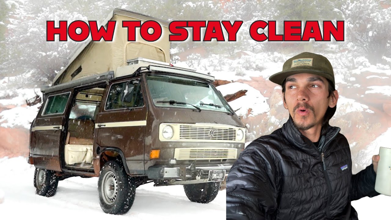 How to Shower and Stay Clean Living in a Van! - YouTube