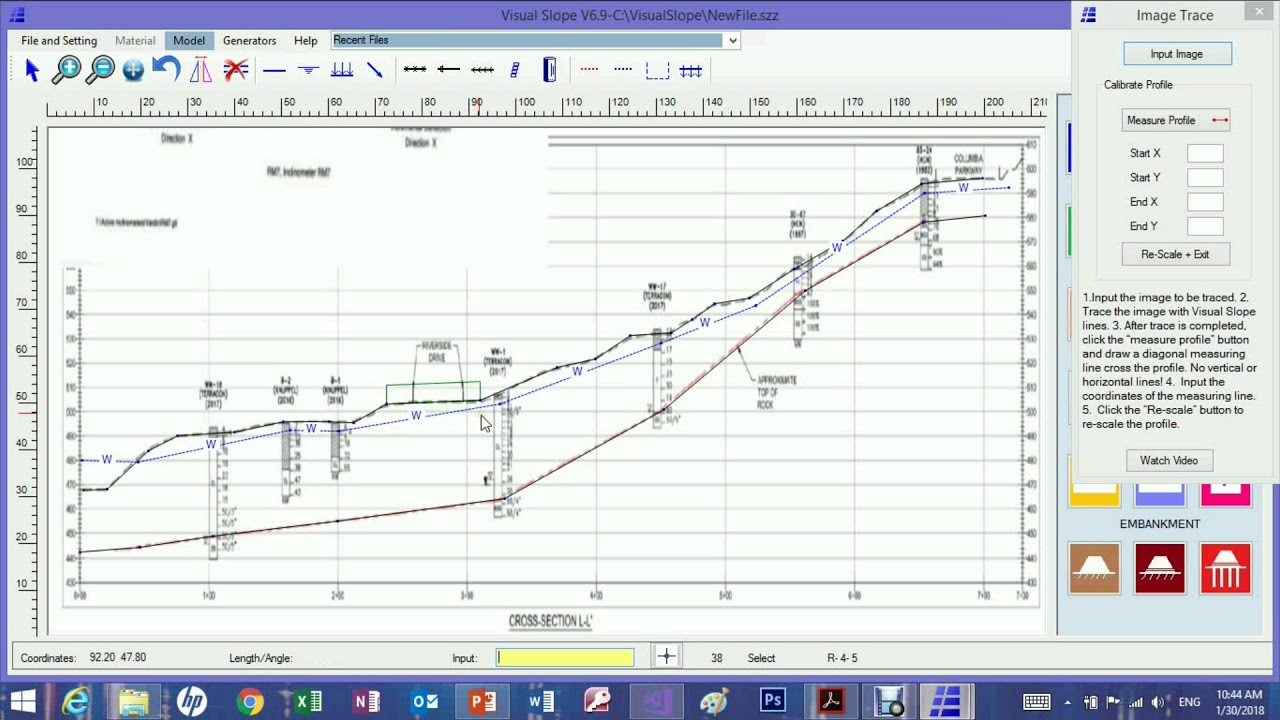 Visual Slope V7 Modeling with Image Tracing Method - YouTube