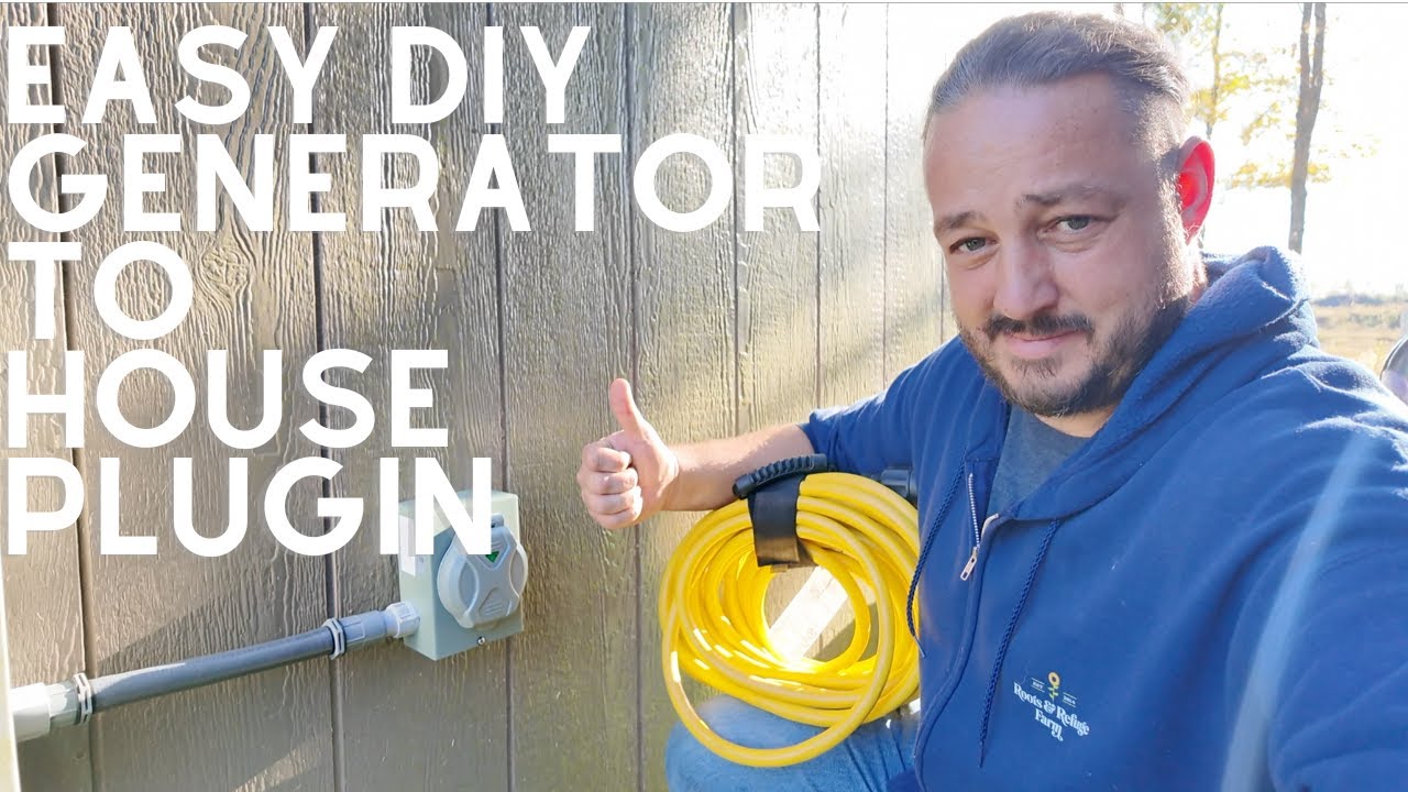 Easy DIY Generator to House Plugin - YouTube