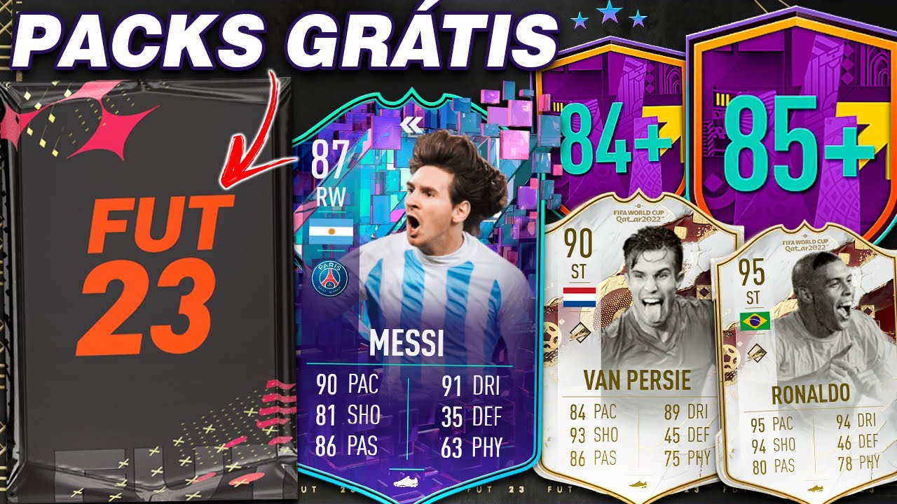 FIFA 23 | 😱 ICONS DA COPA ESTÃO EM PACKS / DME MESSI FLASHBACK / PACKS ...