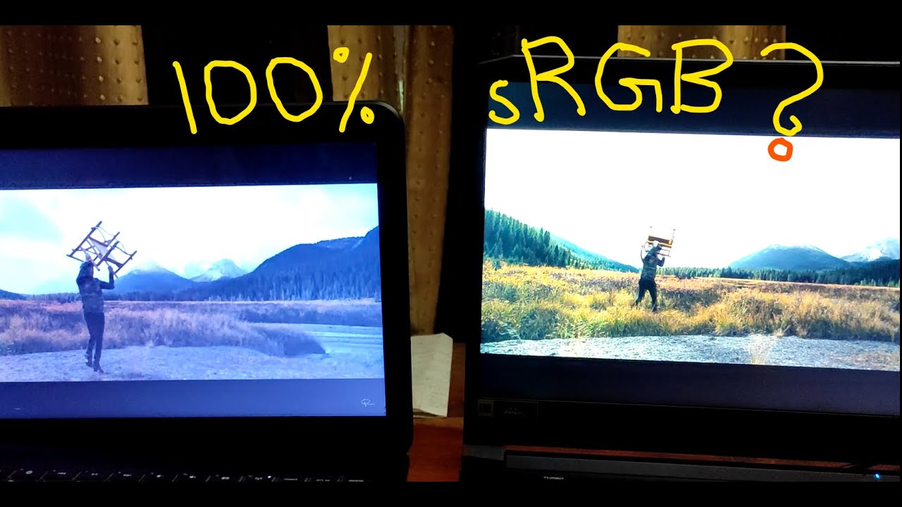 Laptop screen comparison | Why sRGB matters - YouTube
