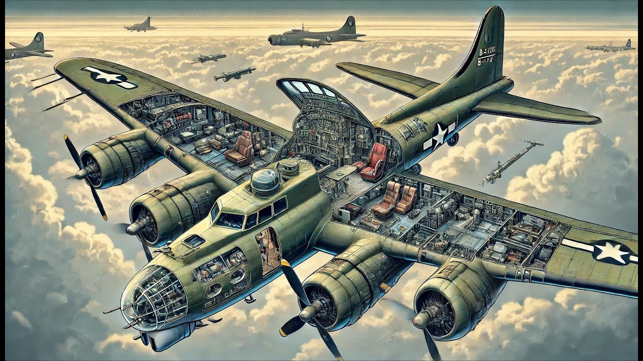 Life Inside the B 17 Flying Fortress A Detailed Cross Section of Its ...