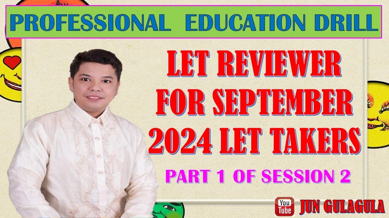 PROFESSIONAL EDUCATION LET REVIEWER FOR ELEMENTARY & SECONDARY TEACHERS ...