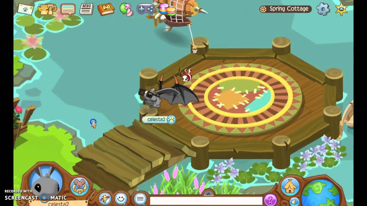 Animal Jam - Unrelesed Item in Spring Cottage! - YouTube