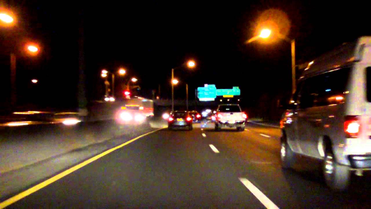 Major Deegan Expressway (Interstate 87 Exits 7 to 14) northbound (Night ...