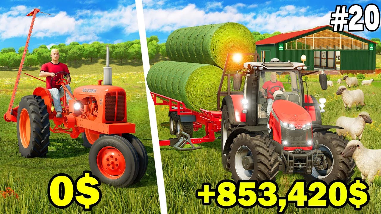 MEGA FARM from $0 on FLAT MAP 🚜 NO LEASING! 🚜 #20 - YouTube