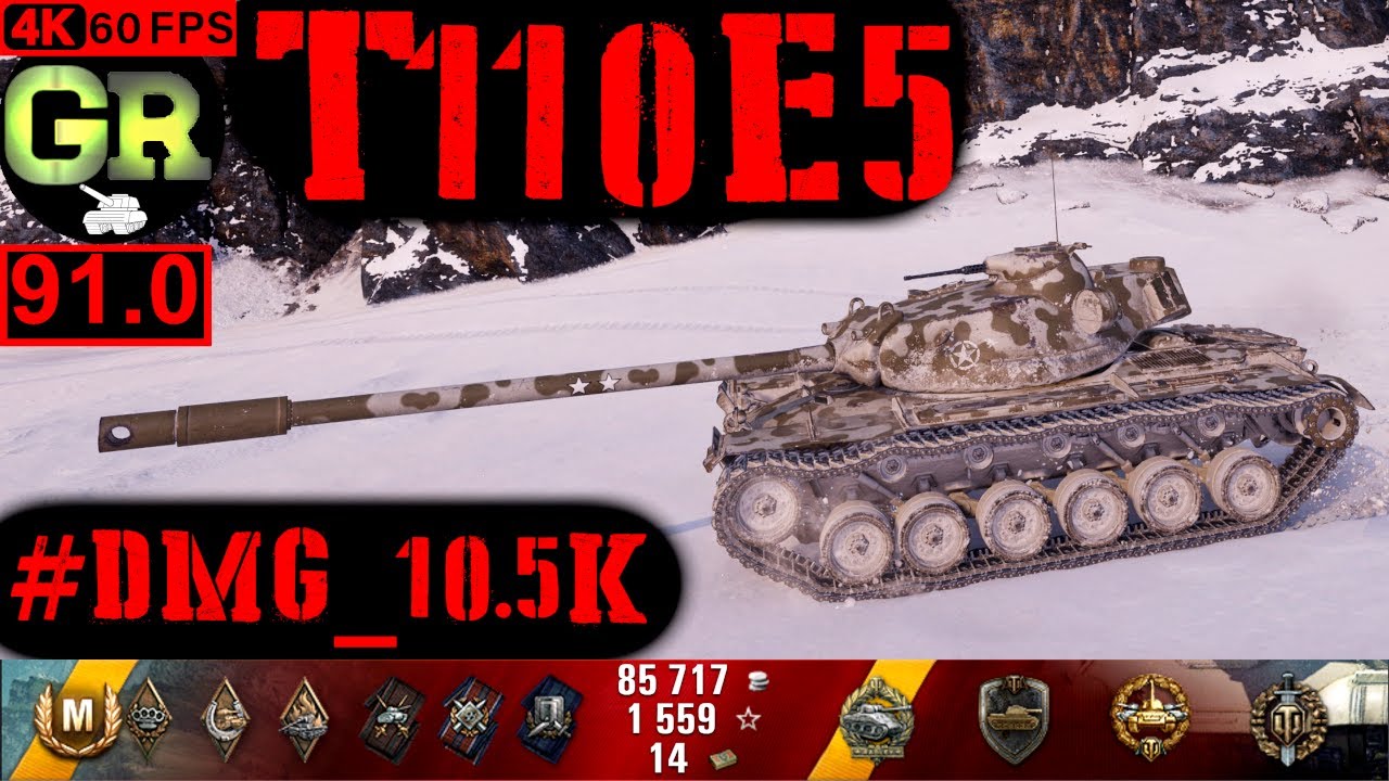 World of Tanks T110E5 WoT Replay - 8 Kills 10.4K DMG(Patch 1.5.0) - YouTube
