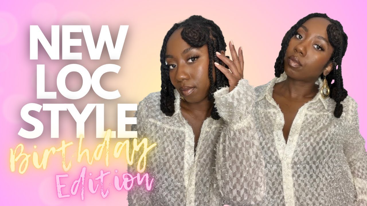Birthday Hair! Trying Koroba Braids on Locs #africanhairstyles - YouTube