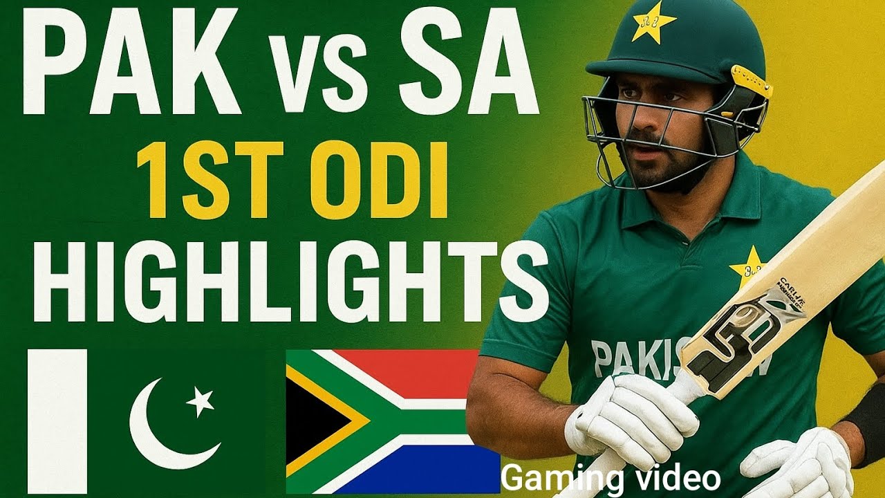 Pak vs SA ll 1st ODI ll highlights ll Fs legend gaming - YouTube