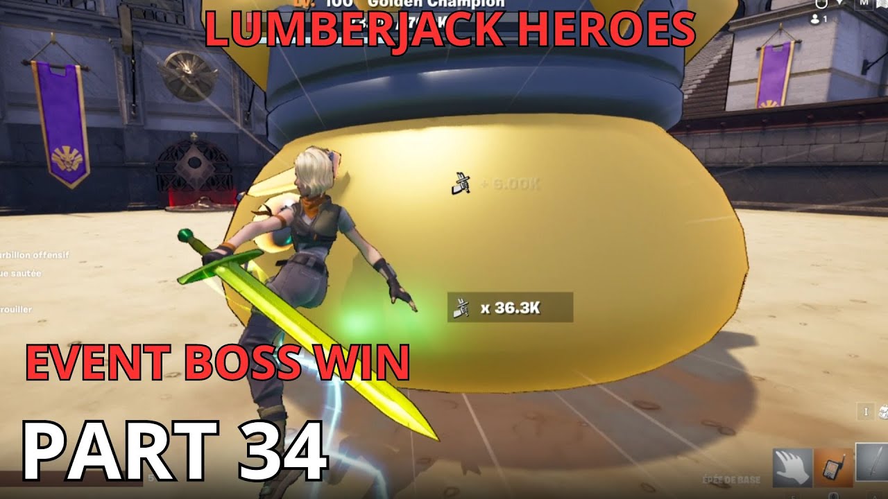 LUMBERJACK HEROES MAP FORTNITE CREATIVE - NEW MAJ , EVENT BOSS WIN ...