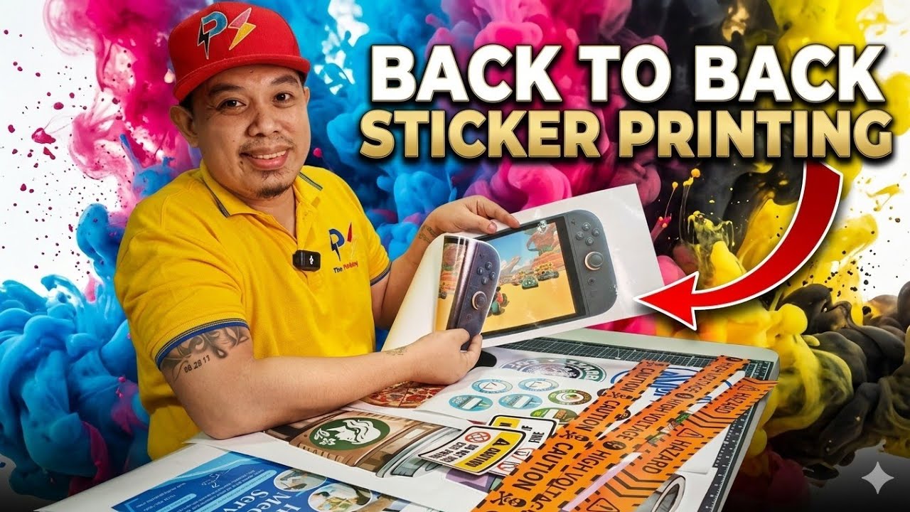 BACK TO BACK STICKER FOR GLASS | DOUBLE SIDED PRINTED STICKER | 2 SIDED ...