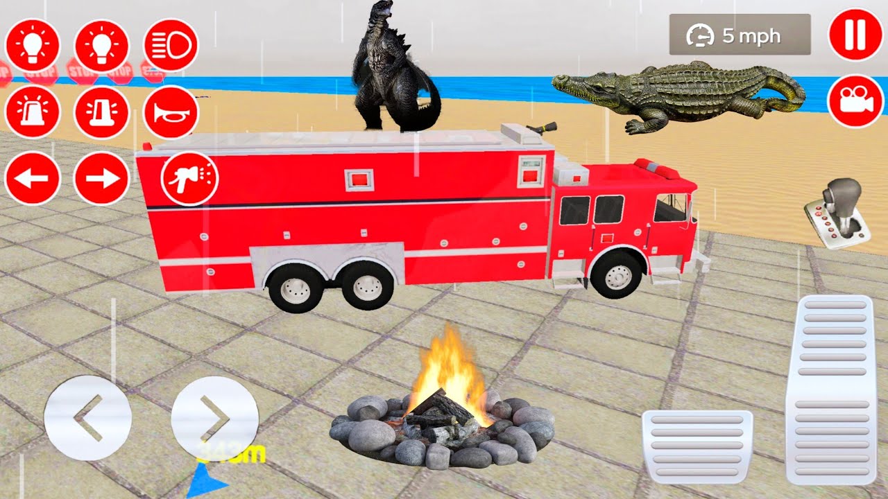 Fire truck driving simulator 2021 - Fire game#23 | Best Android ...