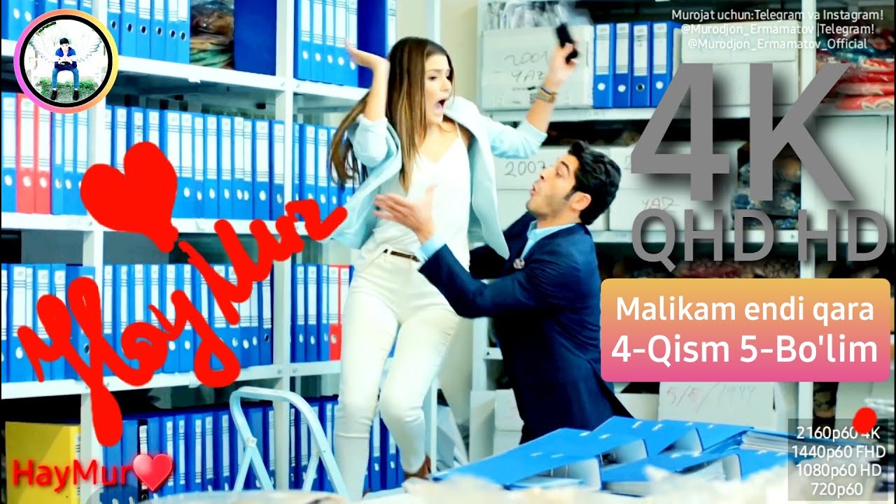 HayMur 4 qism 5 bo'lim 4K 2160p//MALIKAM ENDI QARA//Muhabbat so'zni anglamaydi//Ask Laftan ...