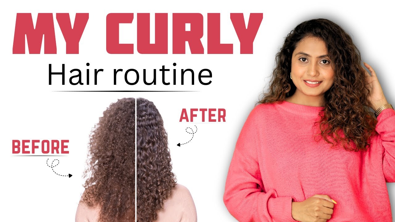 WAVY/CURLY HAIR ROUTINE। (styling tips using curls up) BY PAYAL PATEL ...