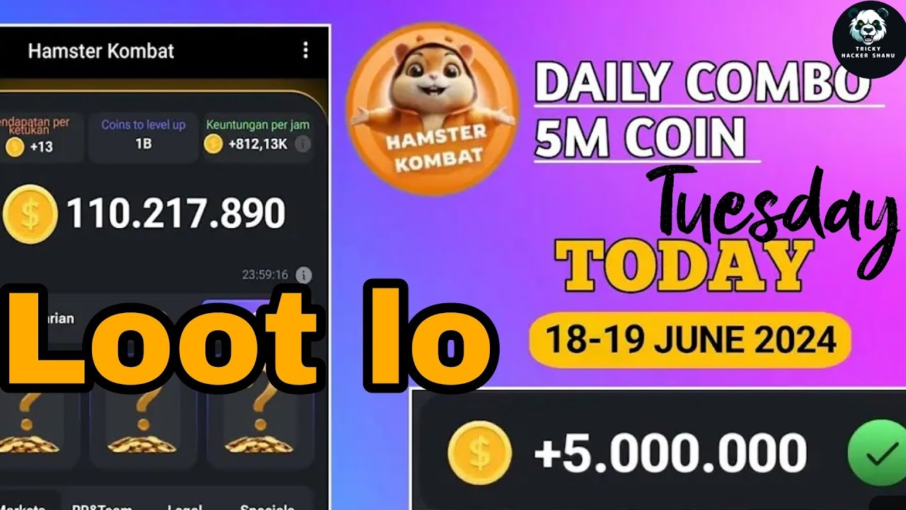 Hamster Kombat: 18 June Daily Combo Card |Hamster Kombat Daily Combo ...