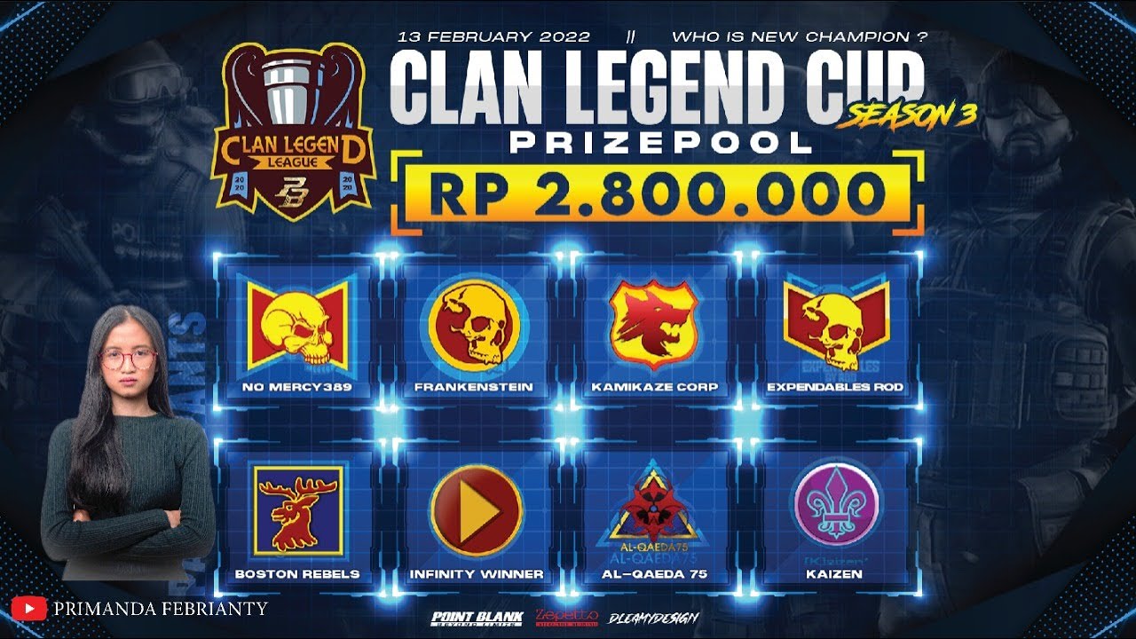CLAN LEGEND CUP SEASON 3 #POINTBLANK - YouTube