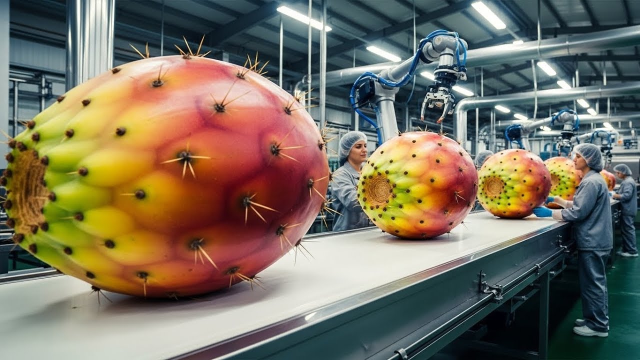 Inside the Prickly Pear Factory: The Industrial Process That Turns ...