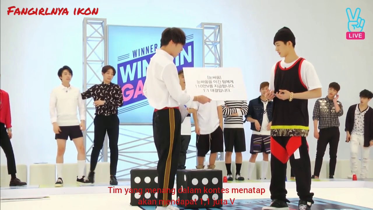 WINNER & iKON WIN-WIN GAME - EYE FIGHT (SUB INDO) - YouTube