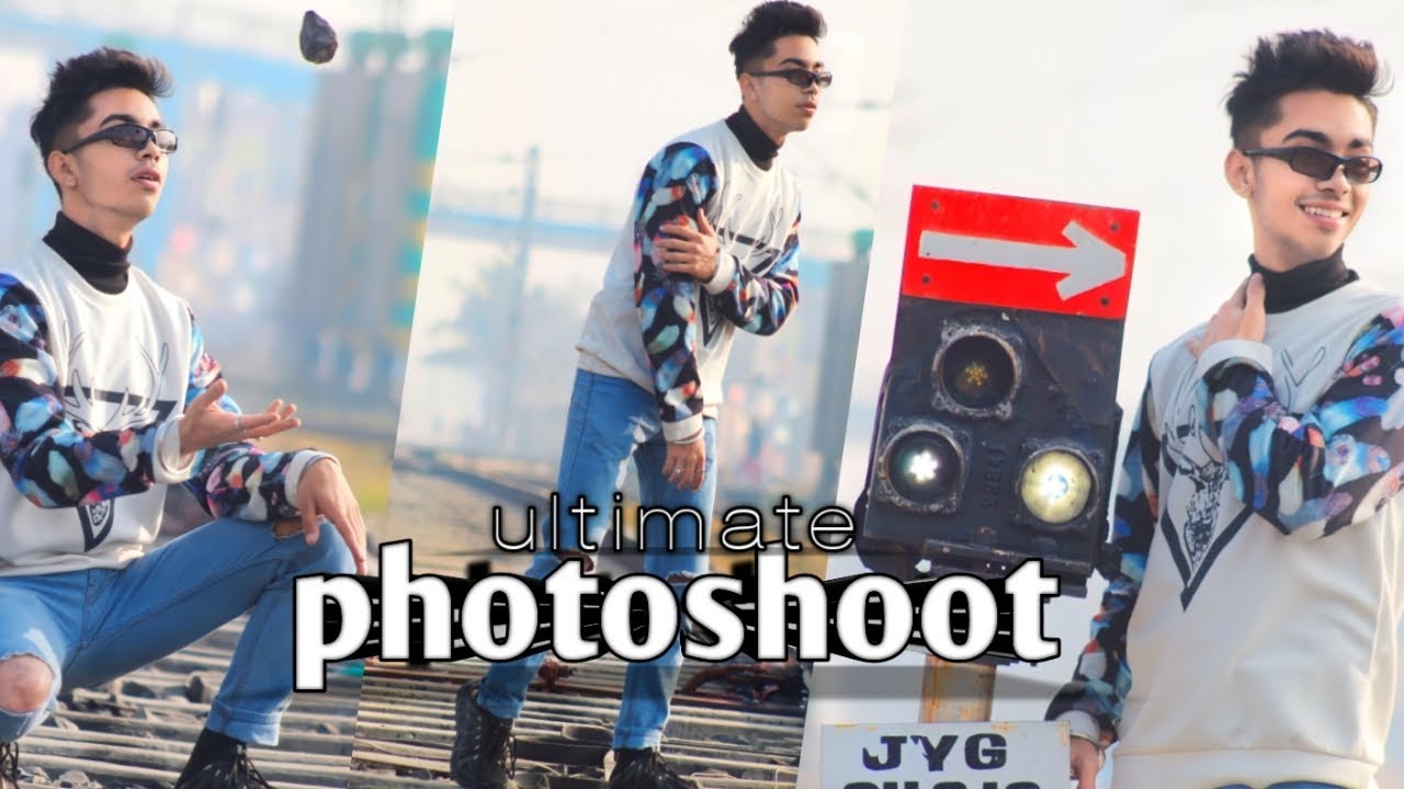 Random outdoor photoshoot vlog | poses for photoshoot | Railway track ...