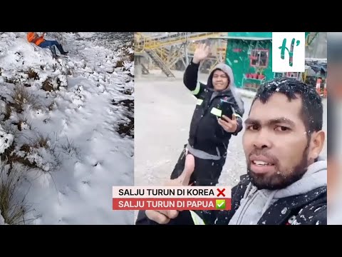 Wah... Hujan Salju di Indonesia, Hanya di Tambang Grasberg Papua! - YouTube