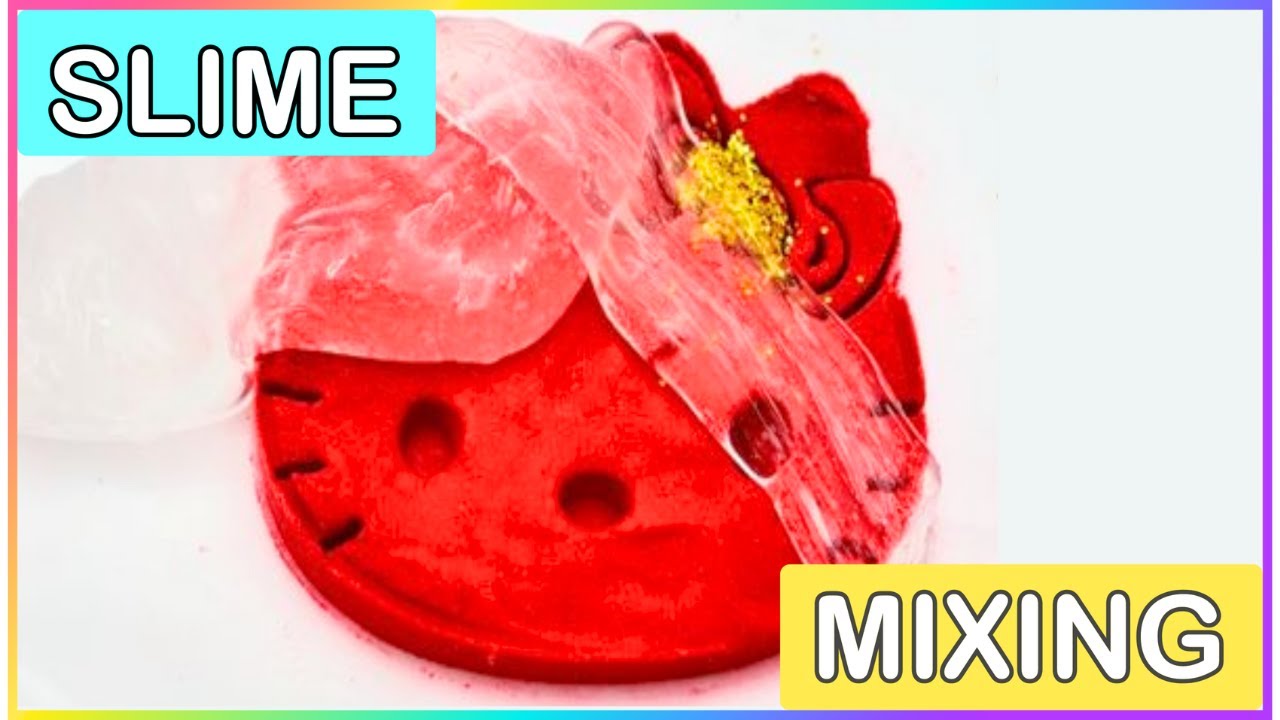 Satisfying Slime ASMR Color Challenge & Hello Kitty Slime - YouTube