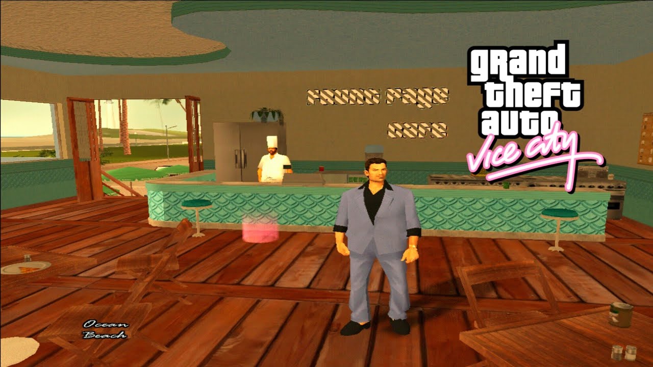 How to buy burger from front page cafe in GTA Vice City | Extended ...