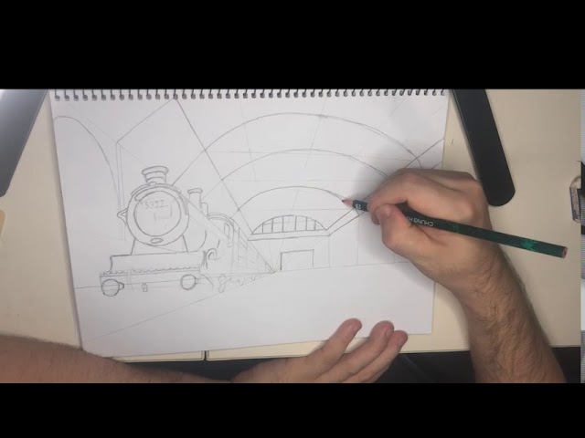 Hogwarts Express Train Drawing