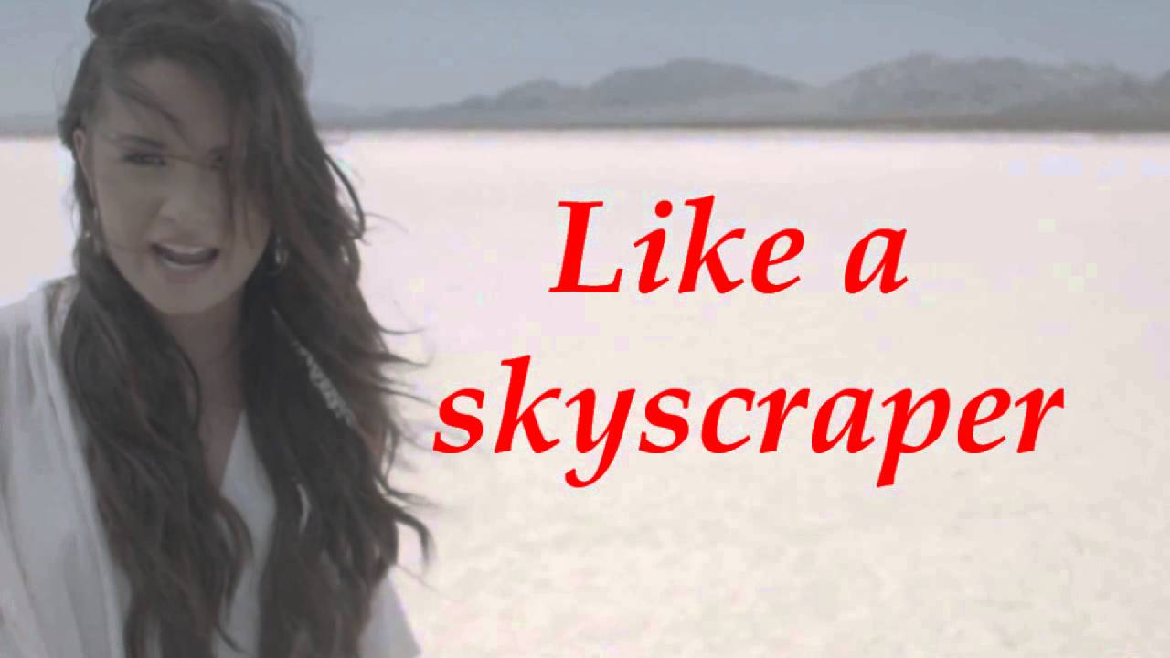 Demi Lovato - Skyscraper - Lyrics - YouTube