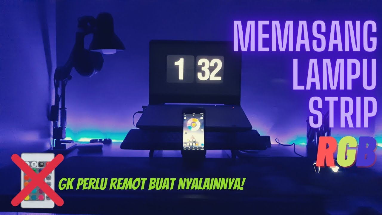 Cara Pasang Lampu LED Strip 3528 RGB| SETUP Makin Mantap - YouTube