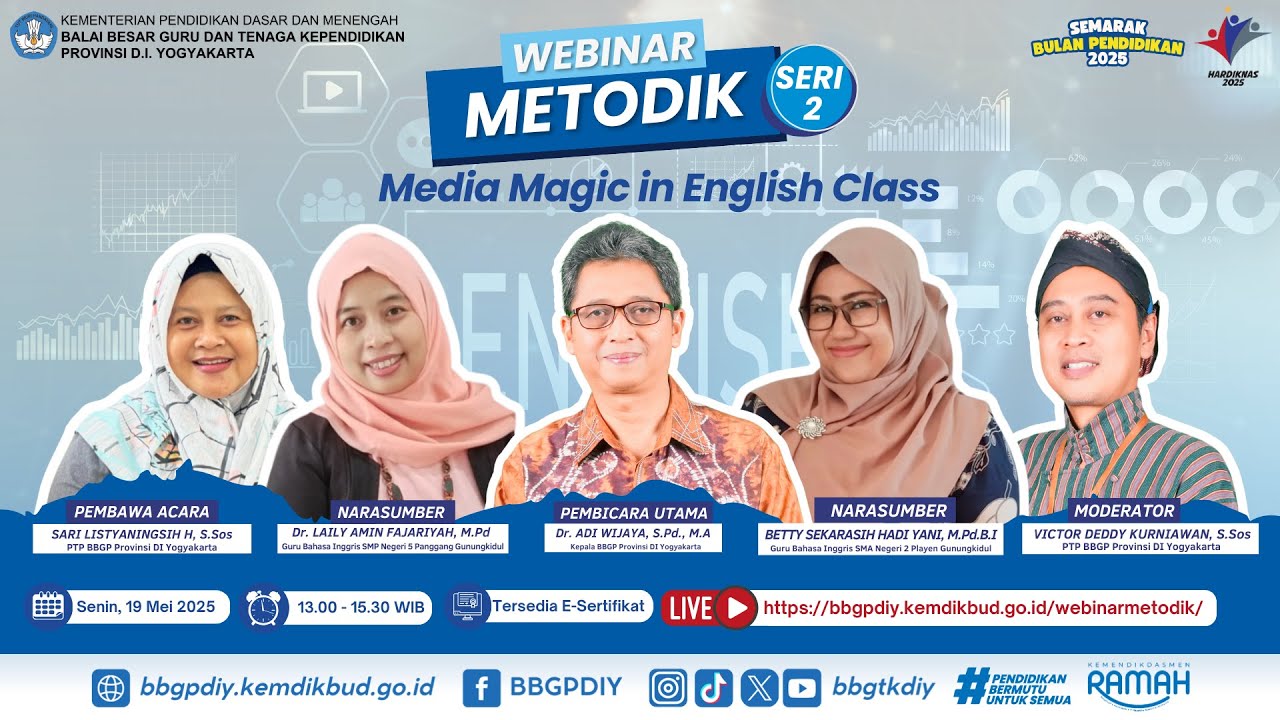 (2025) webinar metodik seri 2: Media Magic in English Class - YouTube