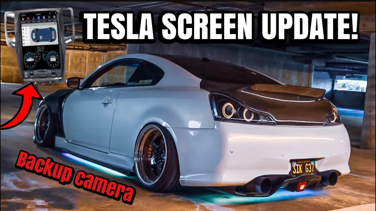 G37 Coupe Tesla Screen update! - YouTube