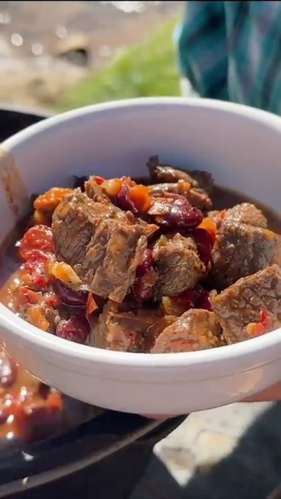 Wild Game Chili in Cast Iron | Cowboy Cooking Outdoors - YouTube