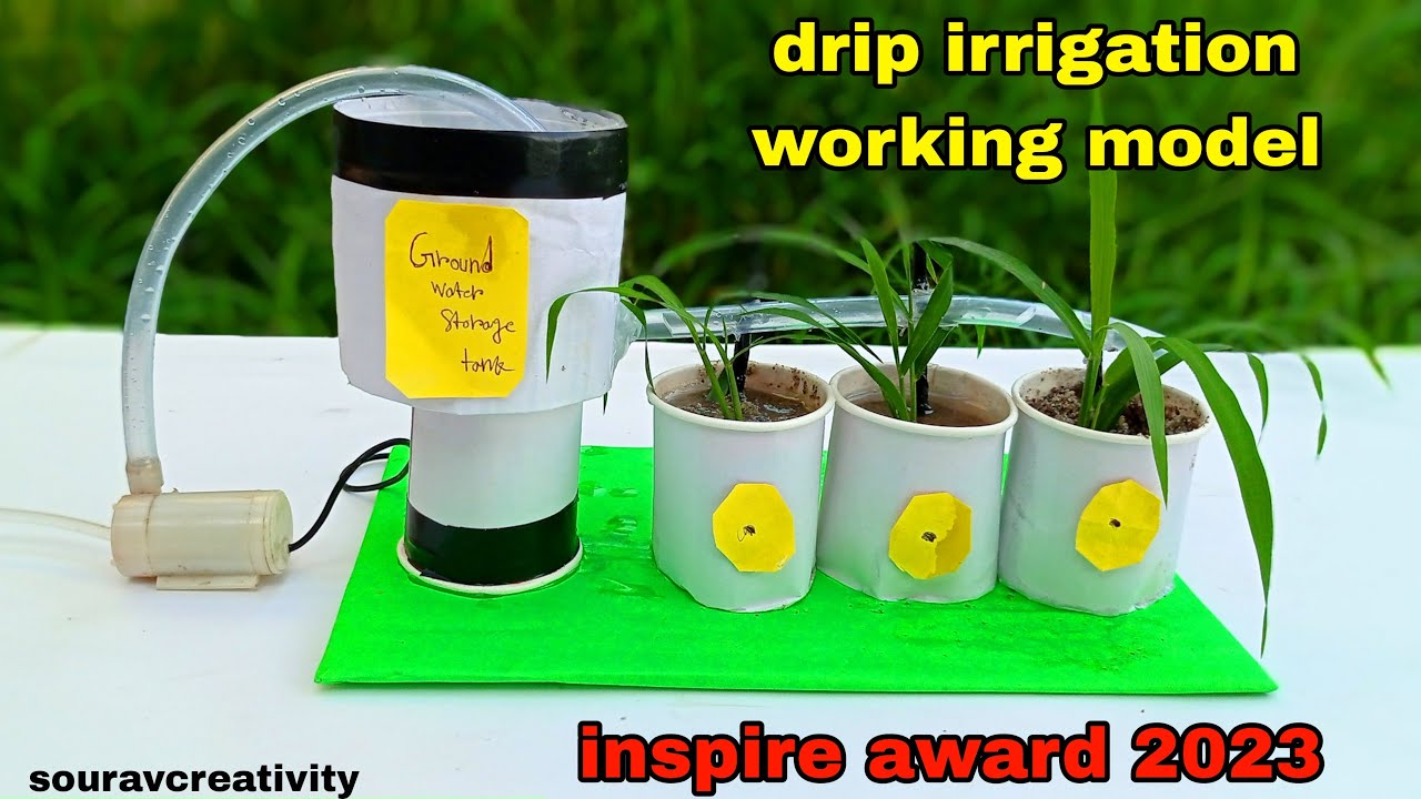 Inspire Award Science Projects 2023 | Drip Irrigation Project | Inspire ...