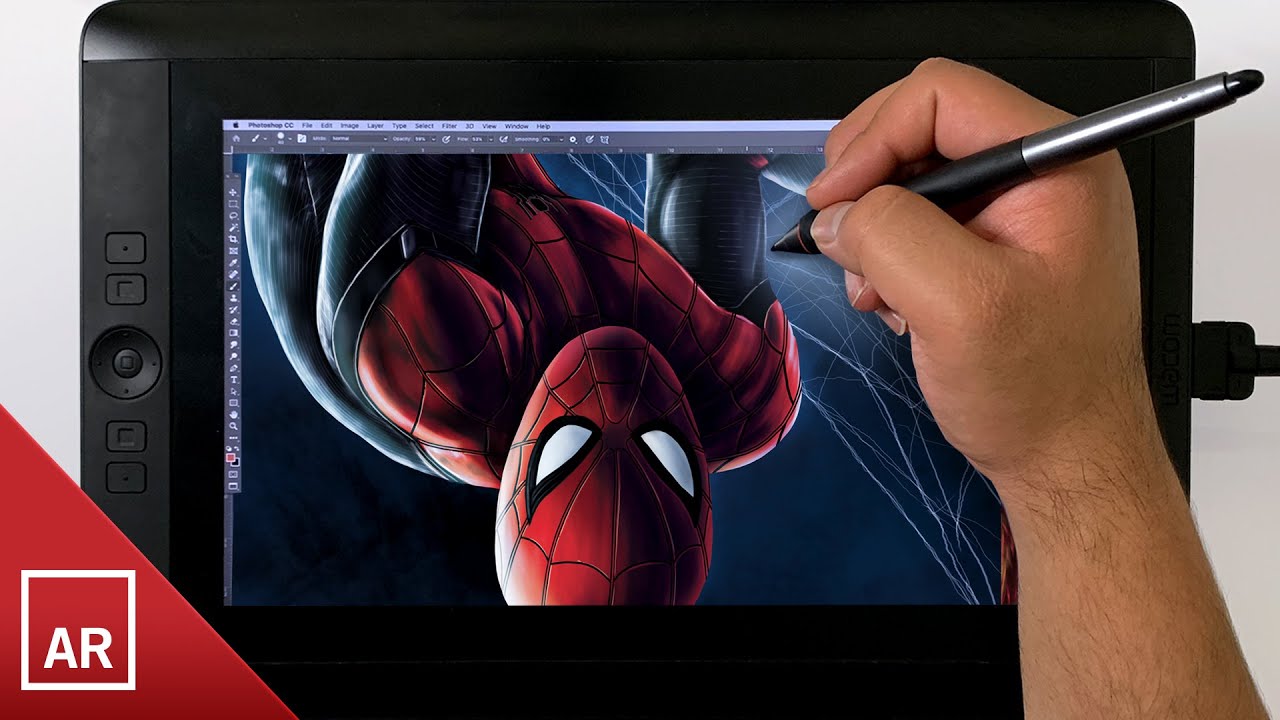 Spider-Man Far From Home Suit Digital Drawing - Marvel - YouTube