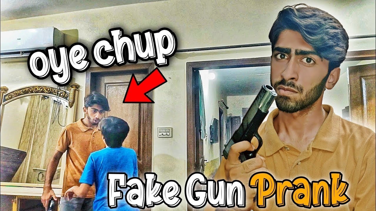 Fake gun prank mehenga per geya 🤧 Fake gun 🔫 prank | #prank #duckybhai ...
