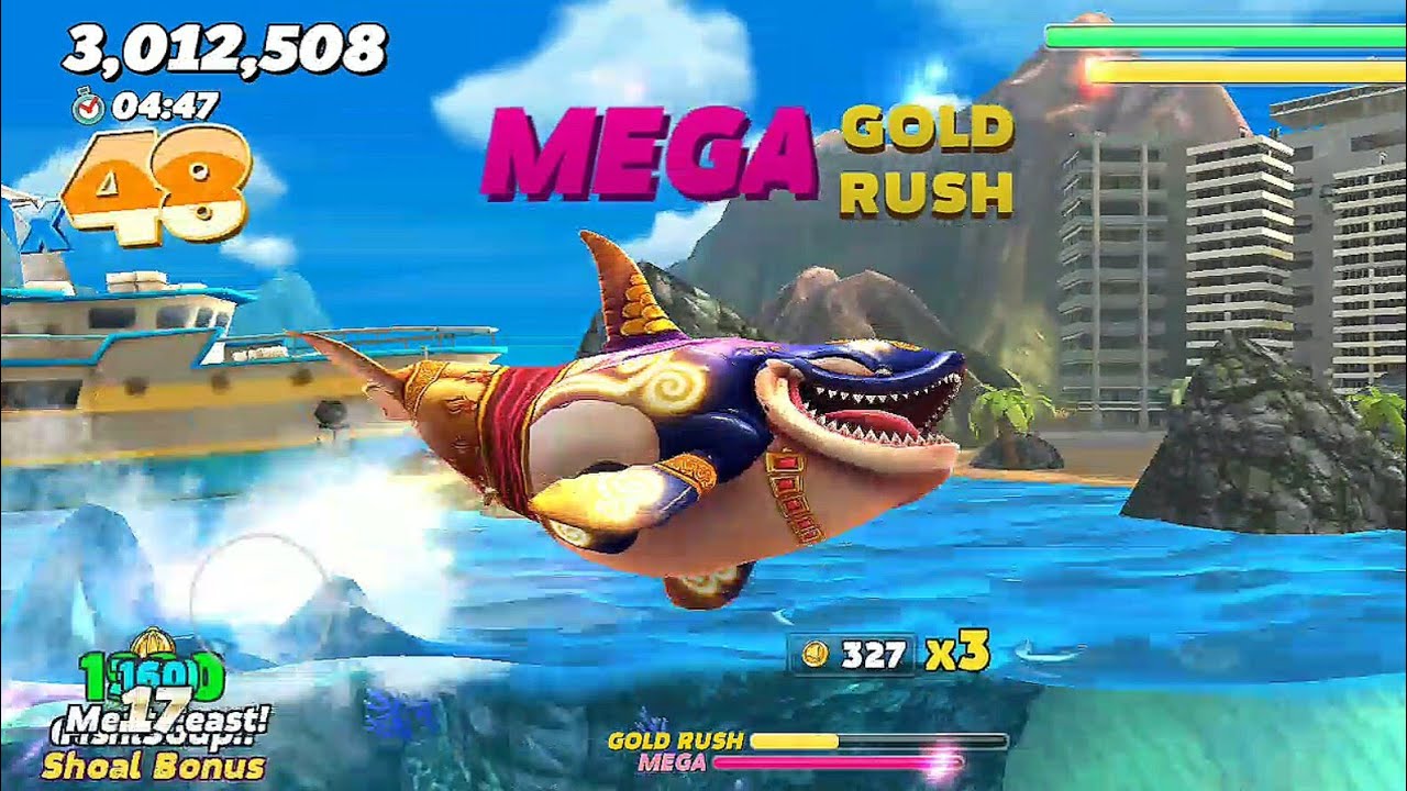 Genie extremly eating fish😆|HUNGRY SHARK WORLD 🌍|HAPPY MOD APK - YouTube