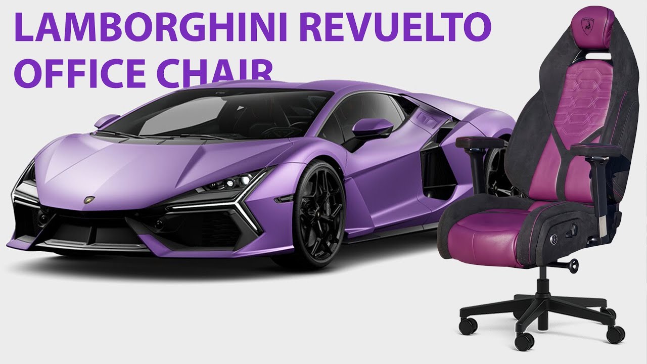 Lamborghini Revuelto exclusive office chair - YouTube