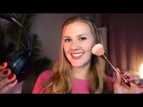ASMR Makeup & Headphone Sound Journey ✨ Whispering, Atmospheric, Comforting