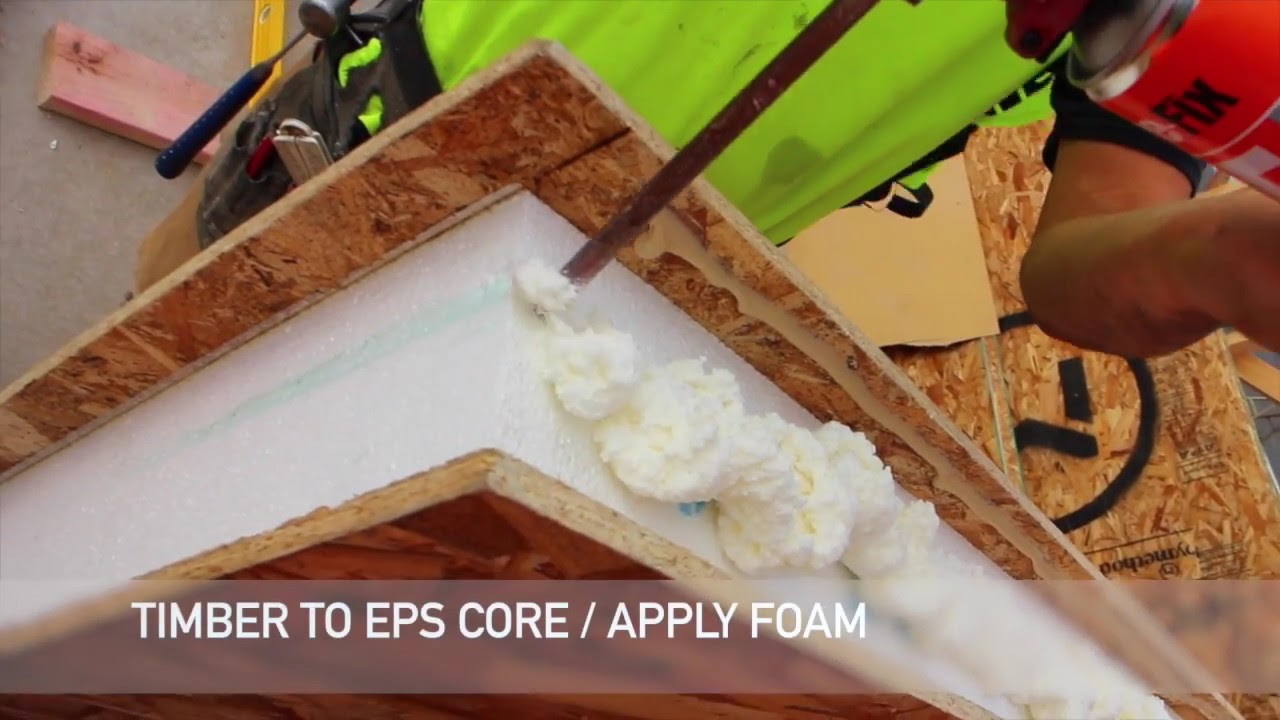Formance prepare First Structural Insulated Panel (SIP) - YouTube