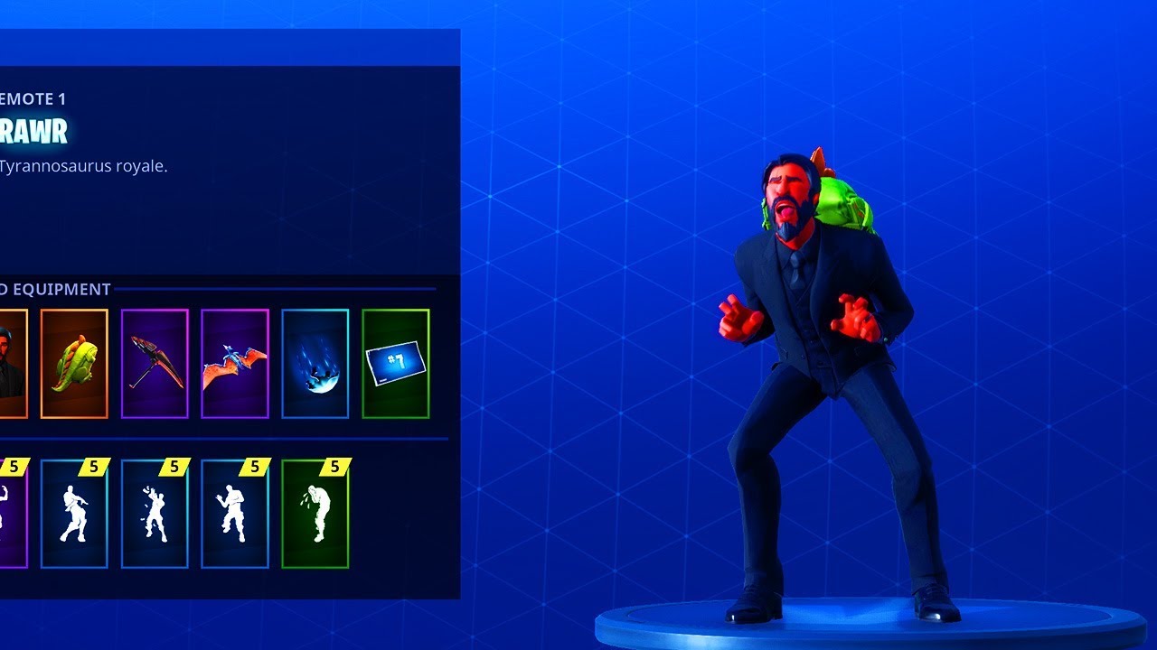 *NEW* RAWR Dance Emote with LEGENDARY Skins ONLY - Fortnite Battle ...