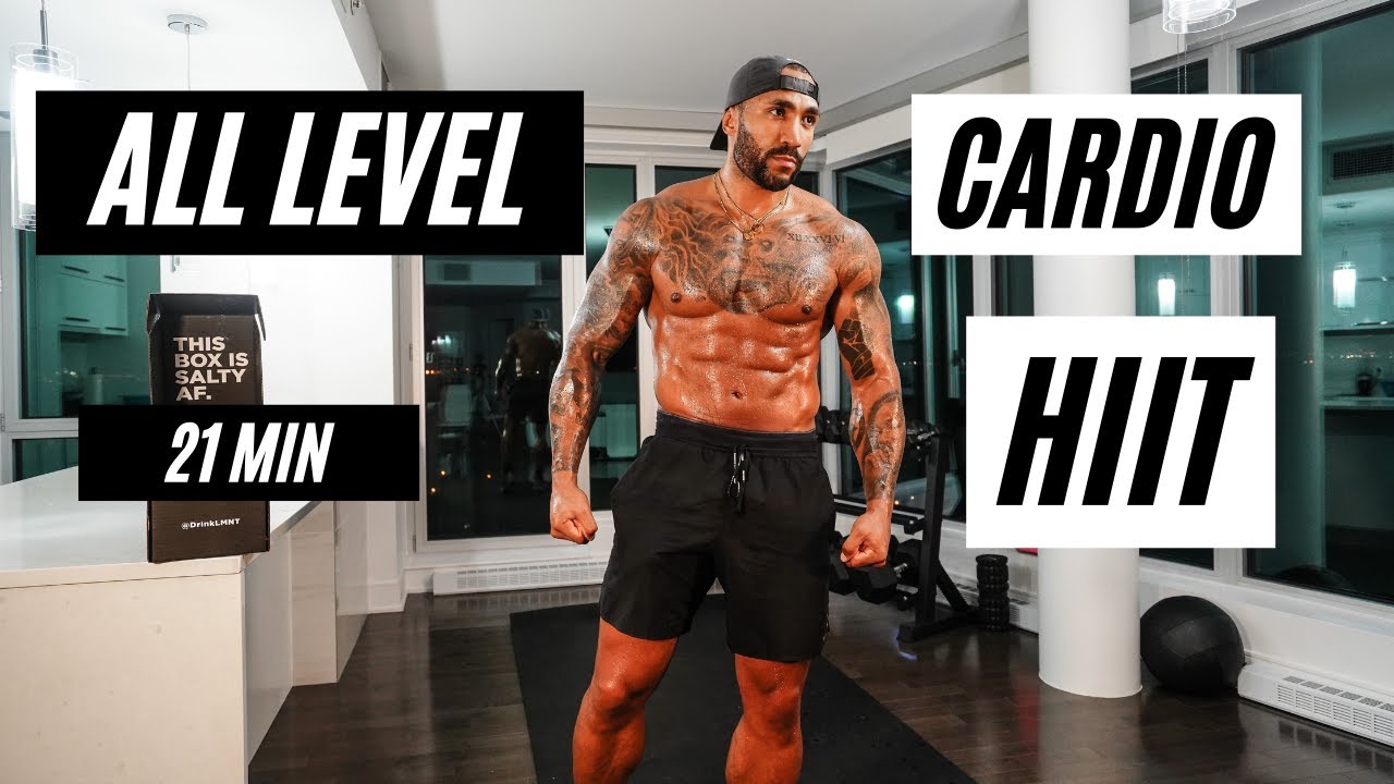 22 Min Full Body Cardio HIIT Workout | All Level (no equipment) - YouTube