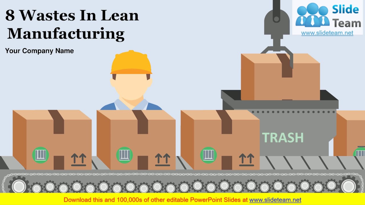 8 Wastes In Lean Manufacturing PowerPoint Presentation Slides - YouTube
