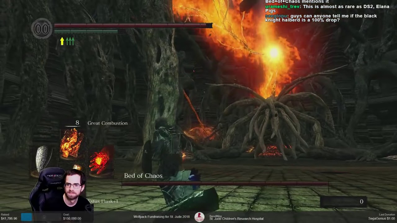 Rare Bed of Chaos Fireball Attack CAUGHT ON TAPE - YouTube