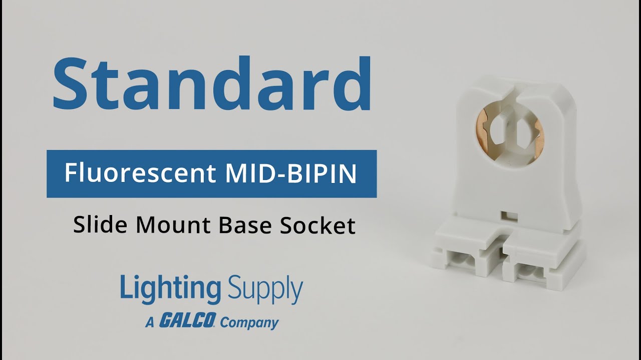Fluorescent Medium Bipin Slide Mount Base Socket (FE1226-SW) - YouTube